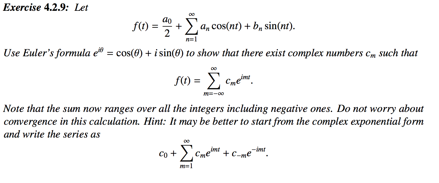 Solved Let f(t) = a_0/2 + sigma_n = 1^infinity a_n cos(nt) + | Chegg.com