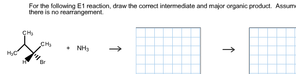 Solved For the following E1 reaction, draw the correct | Chegg.com
