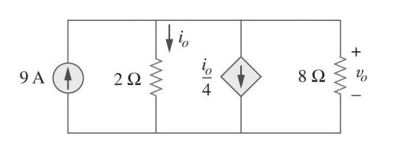 Solved Find voltage v0 and the ?current i0 in the following | Chegg.com