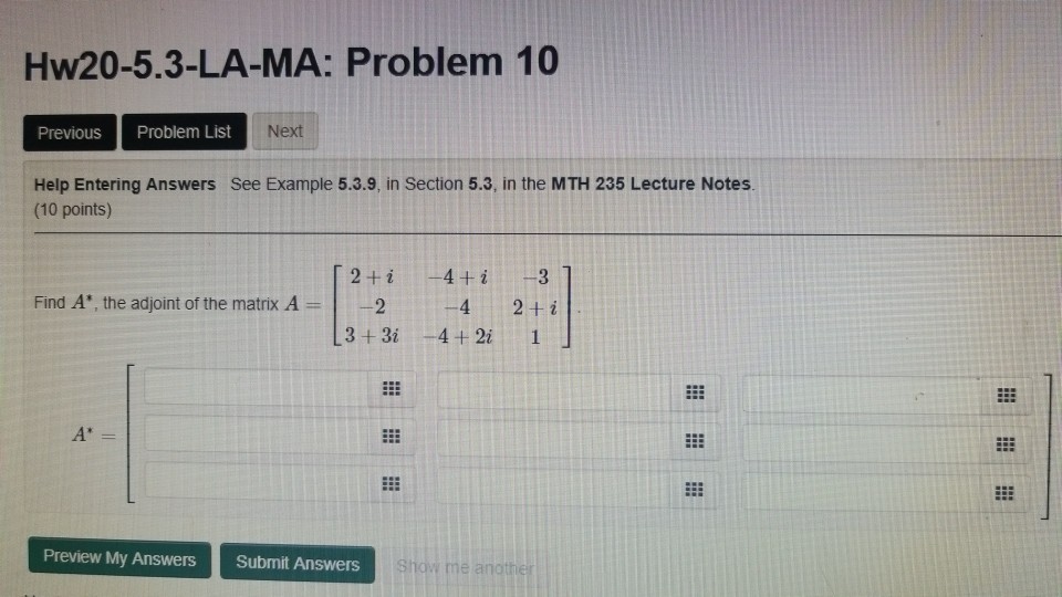 Solved Hw20-5.3-LA-MA: Problem 10 Previous Problem List Next | Chegg.com
