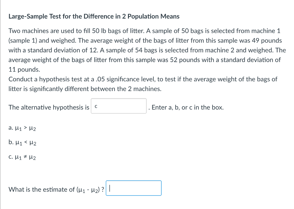 Solved Large Sample Test For The Difference In 2 Population Chegg solved-large-sample-test-for-the-difference-in-2-population-chegg