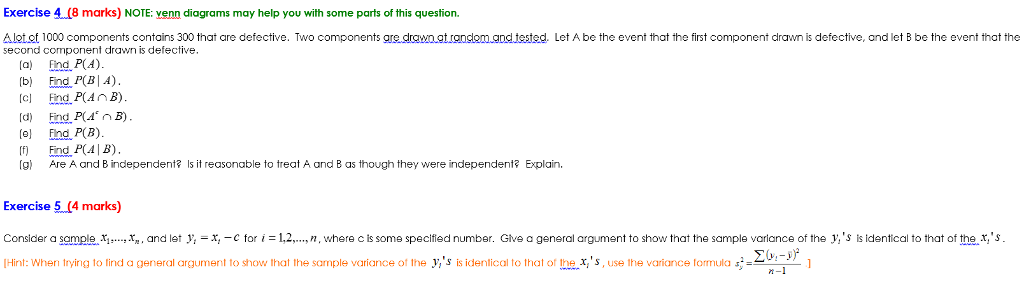 Solved A lot of 1000 components contains 300 that are | Chegg.com