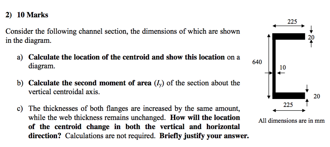Solved Consider the following channel section, the | Chegg.com