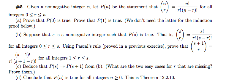 Solved TL n! for all #5. Given a nonnegative integer n, let | Chegg.com