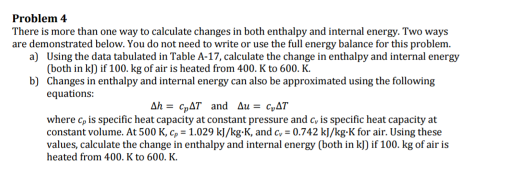 Solved There is more than one way to calculate changes in | Chegg.com