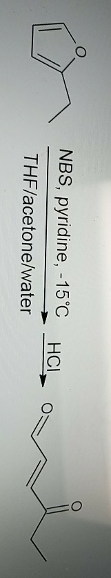 Solved NBS, pyridine,-15? HC-? THF/acetone/water | Chegg.com