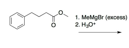 Solved 1. MeMgBr (excess) 1 . MeMg 2. H3O+ | Chegg.com