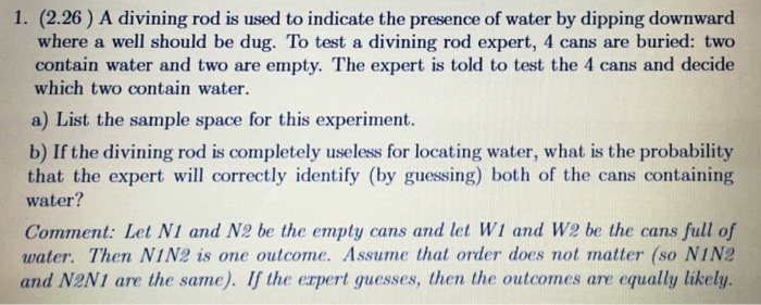 Solved A divining rod is used to indicate the presence of | Chegg.com