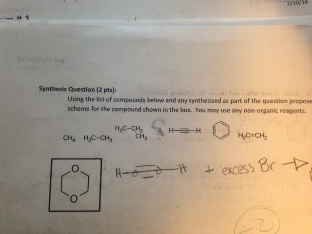 Solved Organic synthesis question. Synthesize the compound | Chegg.com