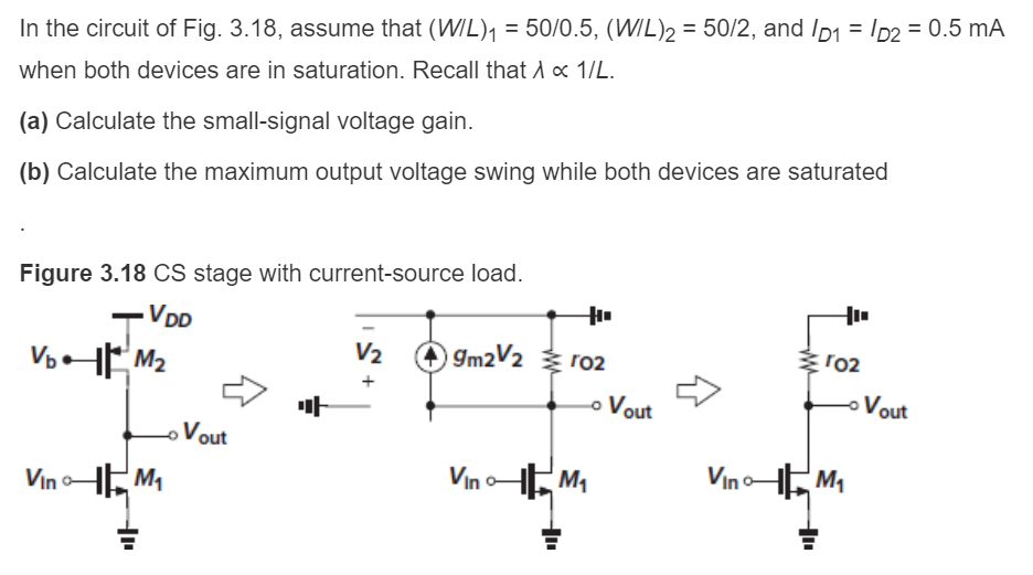Solved In the circuit of Fig. 3.18, assume that | Chegg.com