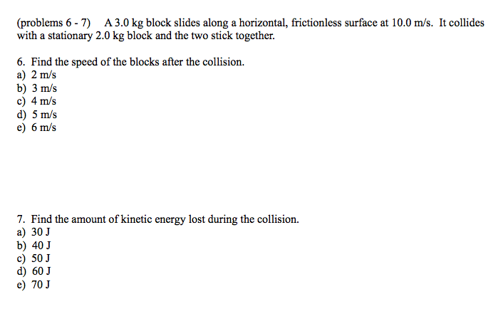 Solved A 3.0 kg block slides along a horizontal, | Chegg.com