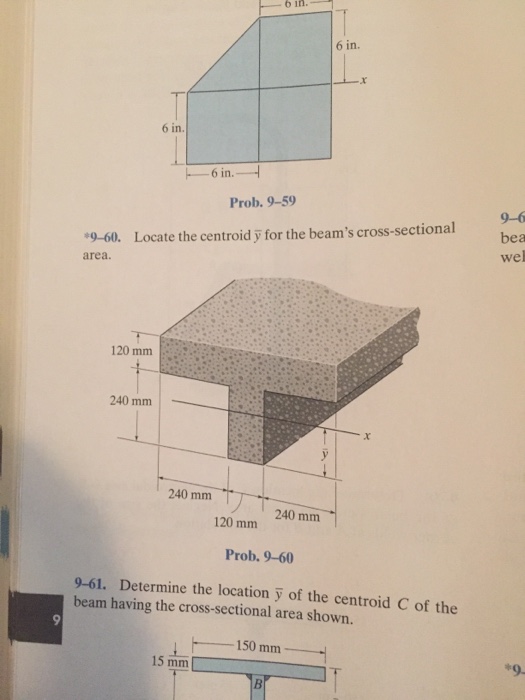Solved Locate the centroid y for the beam's cross-sectional | Chegg.com