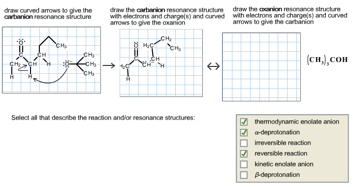 Solved Draw curved arrows to give the carbanion resonance | Chegg.com