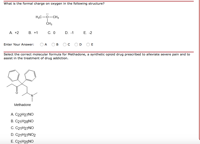 Solved What is the formal charge on oxygen in the following | Chegg.com