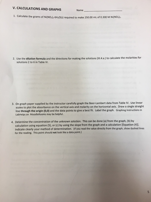 Solved Experiment 21 Spectroscopy Name OBJECTIVES 1. To use | Chegg.com