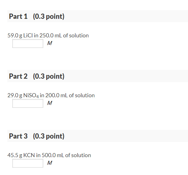 Solved When chemists work with solid materials, we simply | Chegg.com