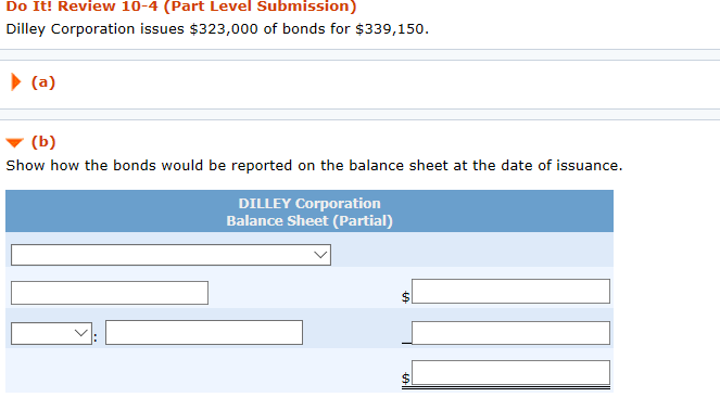 Solved Do It! Review 10-4 (Part Level Submission) Dilley | Chegg.com