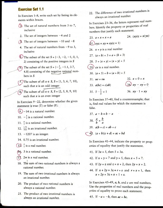 Solved Exercise Set 1.1 22. The difference of two irrational | Chegg.com Solved Exercise Set 1.1 22. The difference of two irrational | Chegg.com