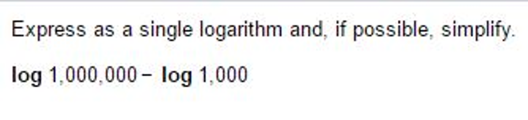 Solved Express as a single logarithm and, if possible, | Chegg.com
