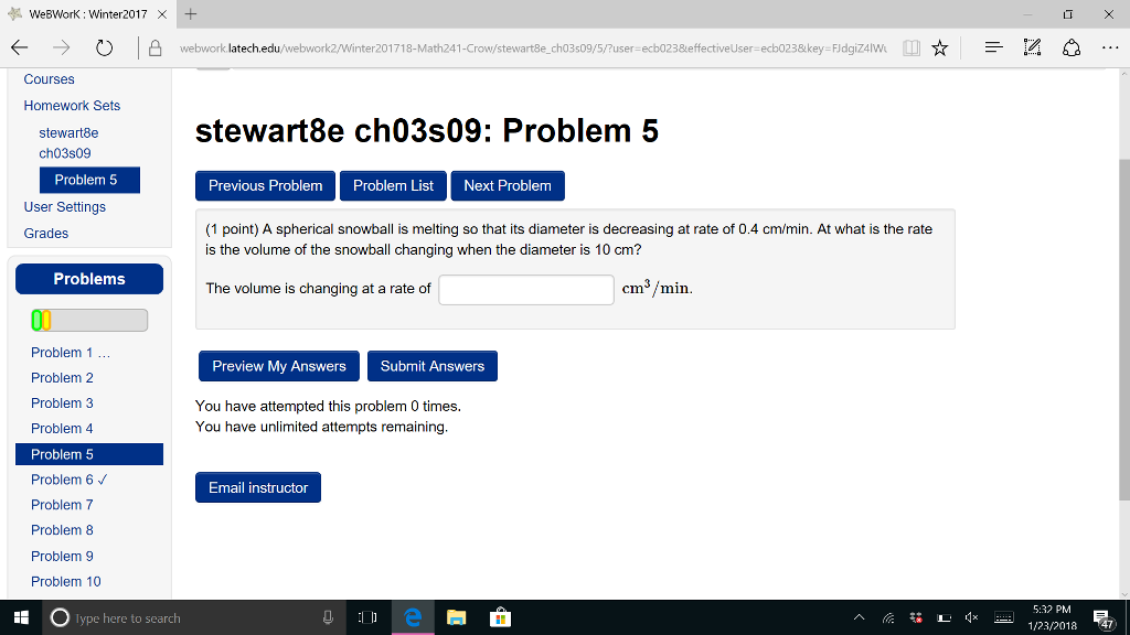 Solved 长 WeBWorK : Winter-2017 + LTX webwork | Chegg.com