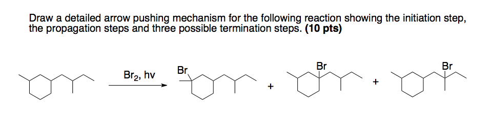 Solved Draw a detailed arrow pushing mechanism for the | Chegg.com