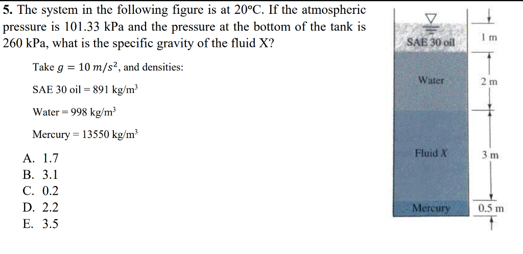 Solved 5. The system in the following figure is at 20°C. If | Chegg.com