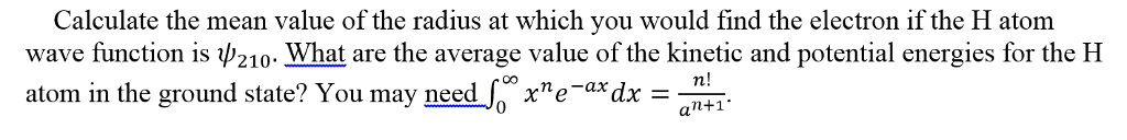 Solved Calculate the mean value of the radius at which you | Chegg.com