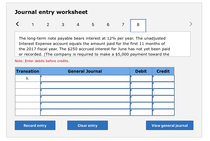 Solved Journal entry worksheet 4 6 7 The company's employees | Chegg.com