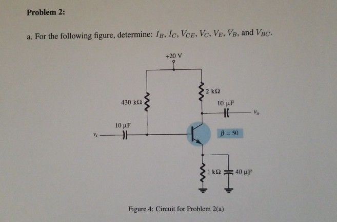Solved Problem 2: a. For the following figure, determine: | Chegg.com
