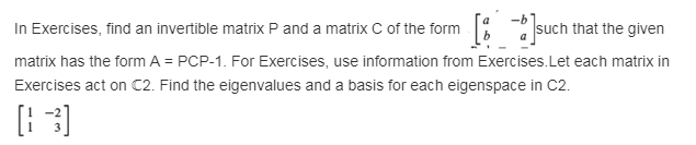 Solved In Exercises, find an invertible matrix P and a | Chegg.com