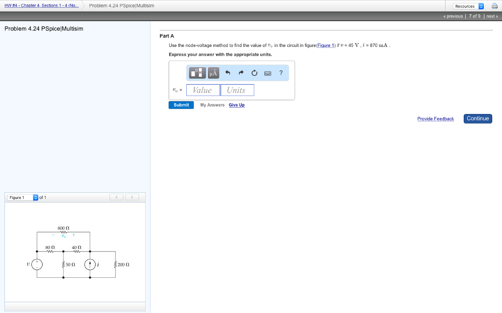 Solved HW #4-Chapter4-Sections1.4Na_ Problem 4.24 PSpice! | Chegg.com