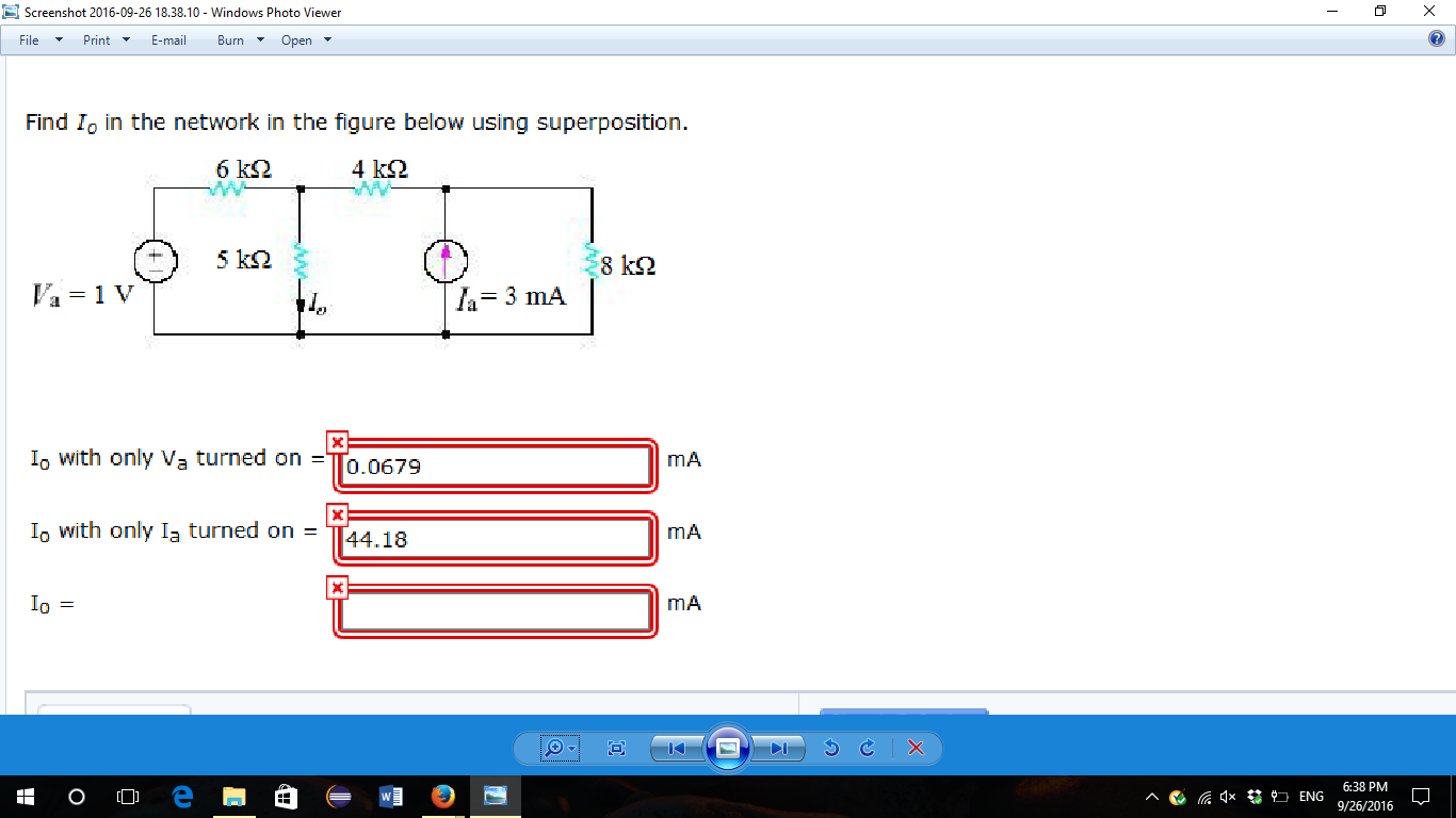Solved Find Io in the network in the figure below using | Chegg.com