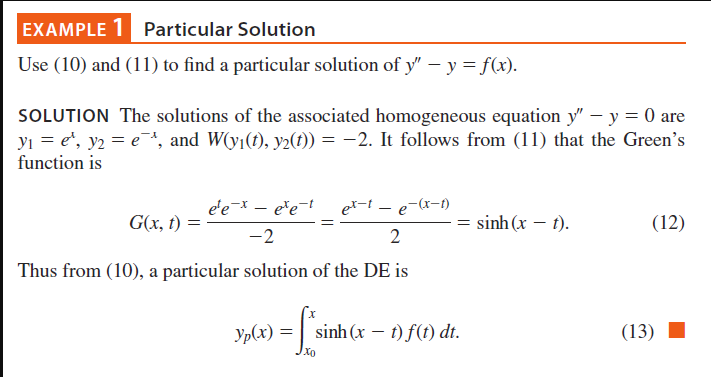 Solved Proceed as in this example to find a particular | Chegg.com