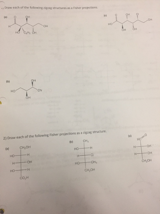 Solved Draw each of the following zigzag structures as a | Chegg.com