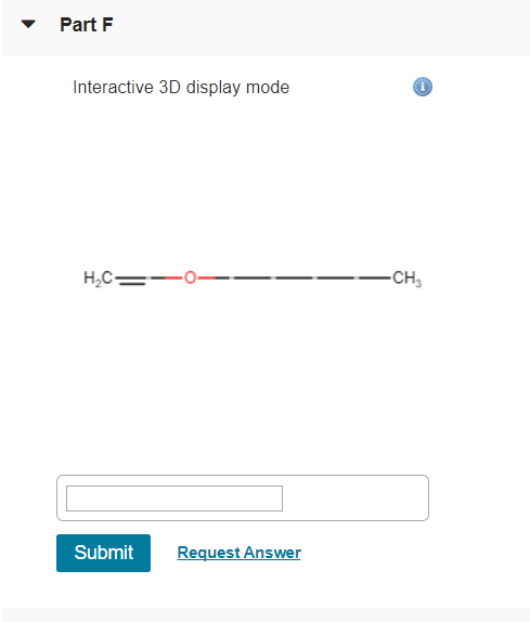 Solved Part A Interactive 3D display mode CH 3 CH3 | Chegg.com