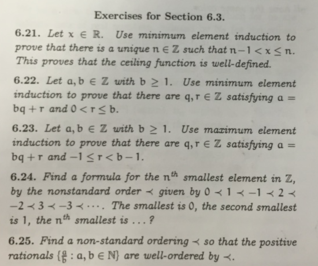 Solved Exercises for Section 6.3 6.21. Let x E R. Use | Chegg.com