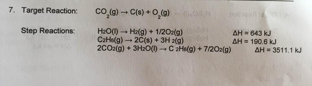 Solved Target Reaction: CO_2 (g) rightarrow C(s) + O_2 (g) | Chegg.com