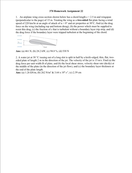 Solved An airplane wing cross-section shown below has a | Chegg.com