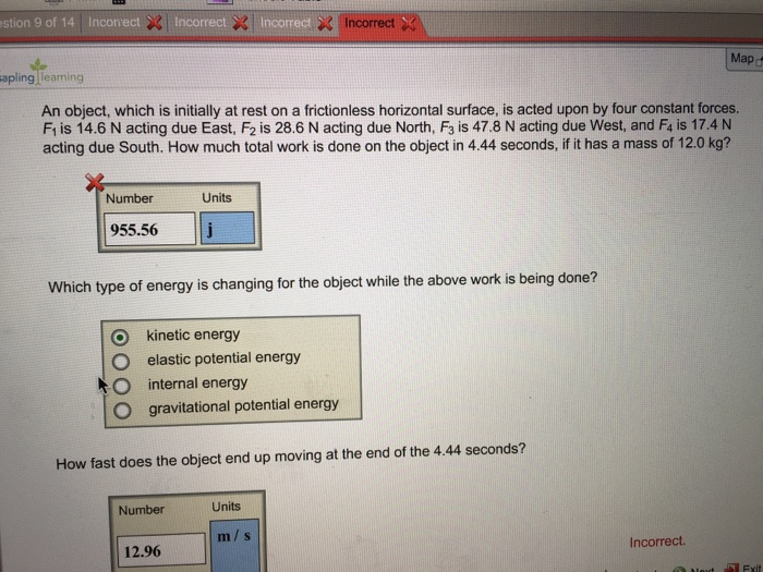 Solved: An Object, Which Is Initially At Rest On A Frictio... | Chegg.com