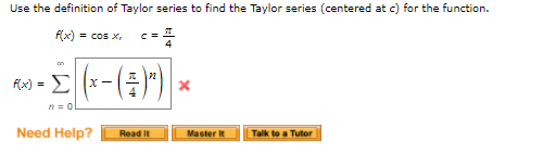 Solved Use the definition of Taylor series to find the | Chegg.com