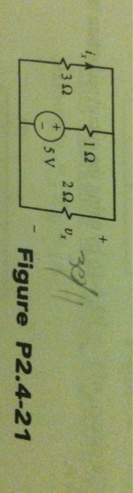 Solved Determine Vx and ix in the circuit of Fig. P2.4-21 | Chegg.com
