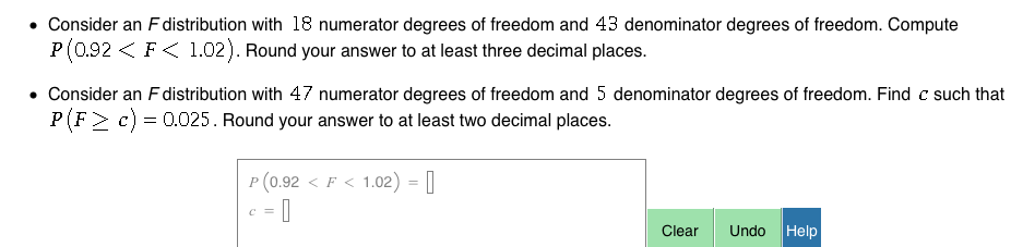 Solved Consider an F distribution with 18 numerator degrees | Chegg.com