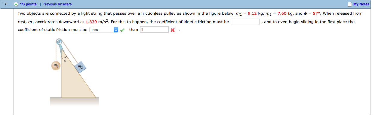 Solved Two objects are connected by a light string that | Chegg.com