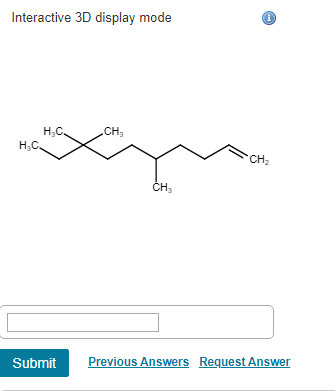 Solved Interactive 3D display mode ?.? CH3 ?.? CH2 CH3 | Chegg.com