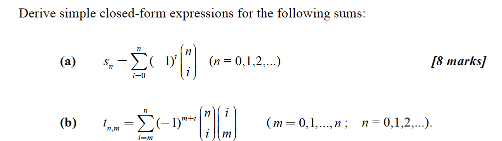 Solved Derive simple closed-form expressions for the | Chegg.com Solved Derive simple closed-form expressions for the | Chegg.com