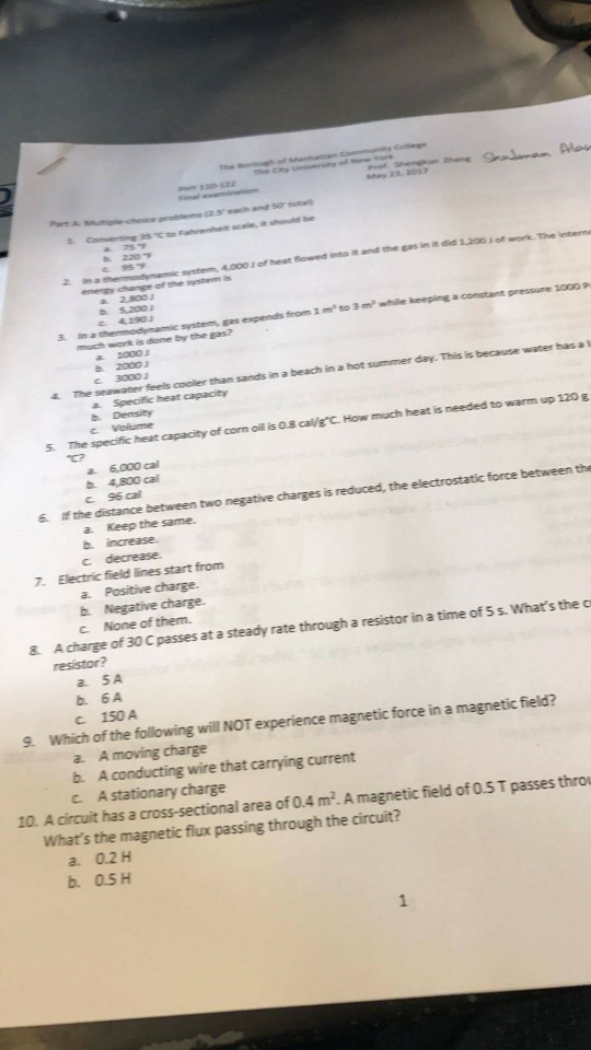 Solved Converting 35 degree C to Fahrenheit scale, it should | Chegg.com