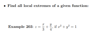 Solved o Find all local extremes of a given function: | Chegg.com