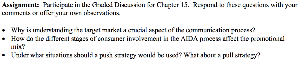 Solved Assignment: Participate in the Graded Discussion for | Chegg.com