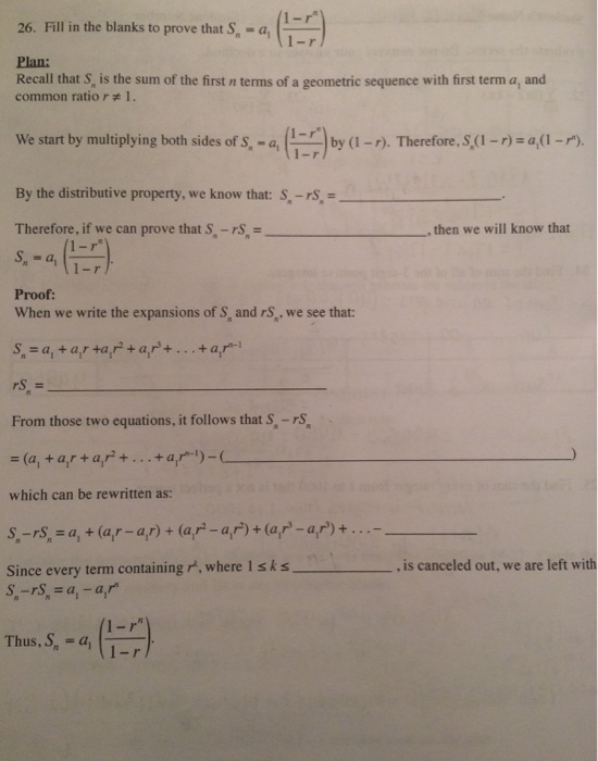 Solved Fill in the blanks to prove that Plan: Recall that | Chegg.com