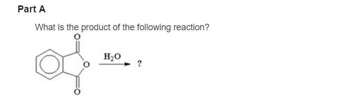 Solved What is the product of the following reaction? | Chegg.com